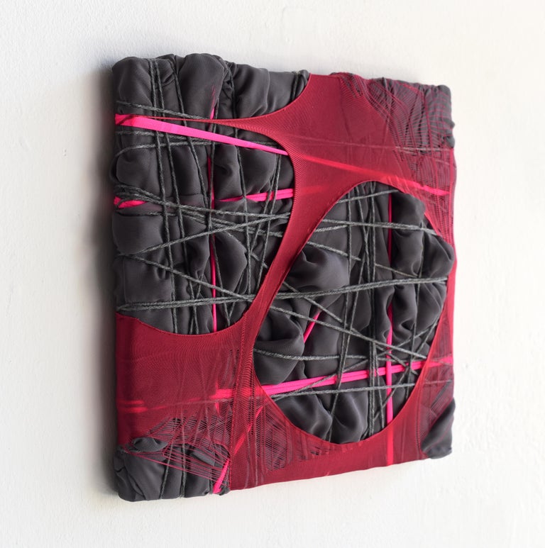 Anna-Lena Sauer - Nylon Painting 28 fabric abstract wall sculpture ...