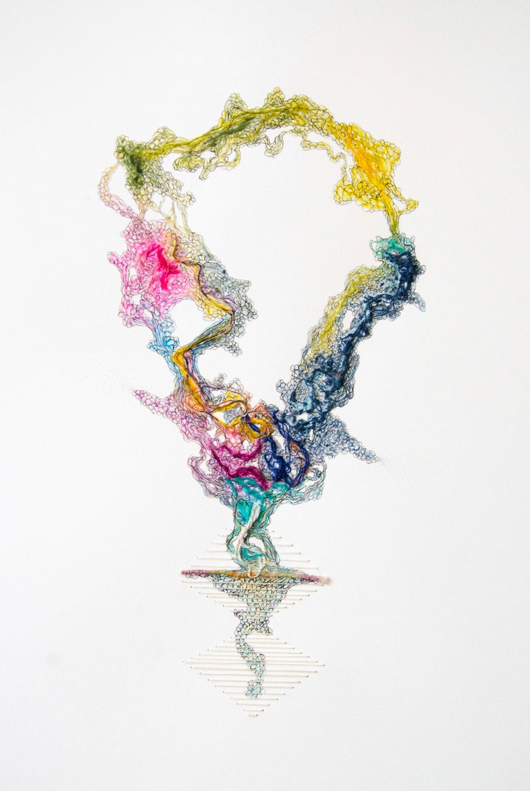 Emma Balder - In Balance (fiber art, textile art, paper embroidery ...