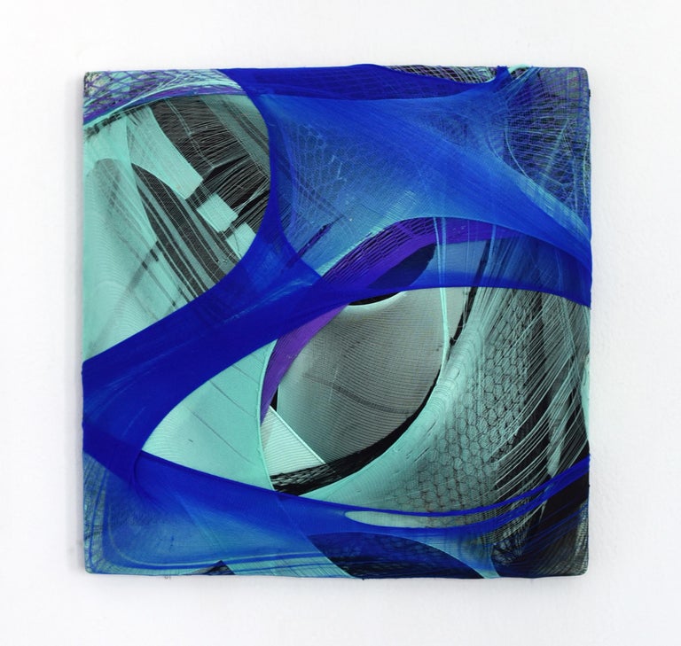 Anna-Lena Sauer - Blue Space (YInMn blue abstract textile fabric mint ...