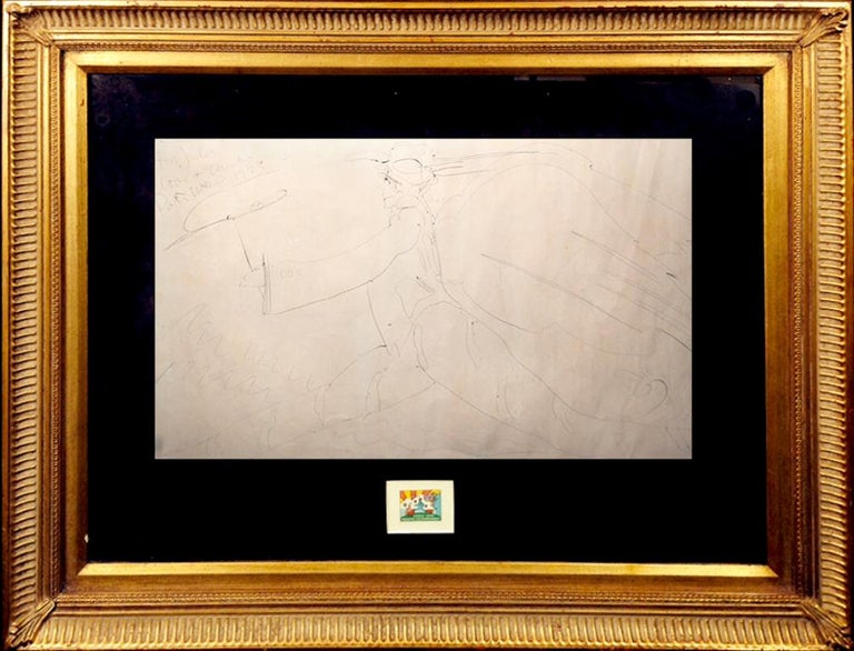 Peter Max - Original sketch for the Expo74 US 10 c stamp “Preserve the ...