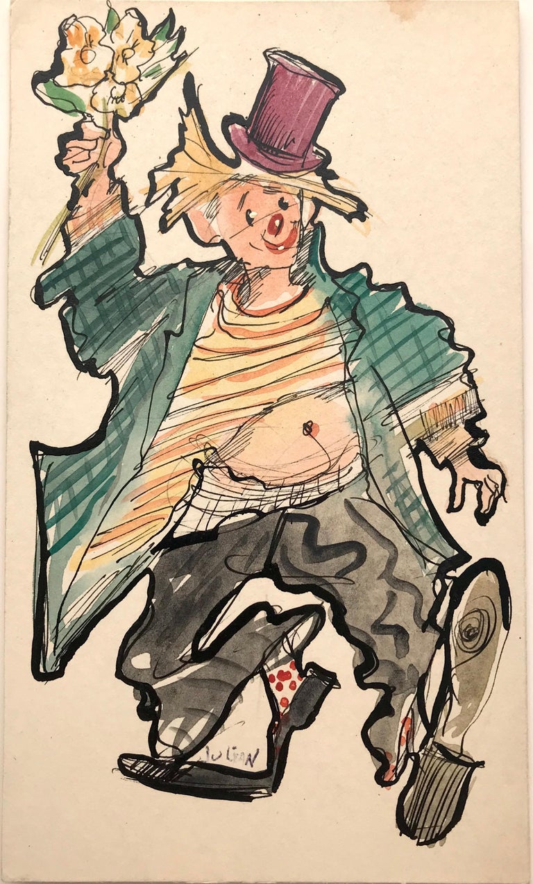 Julian Ritter - Julian Ritter (American 1909 – 2000); Clown with ...