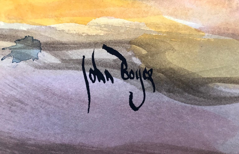 John Boyce - John Boyce (American 1938); After Poussin; watercolor on ...