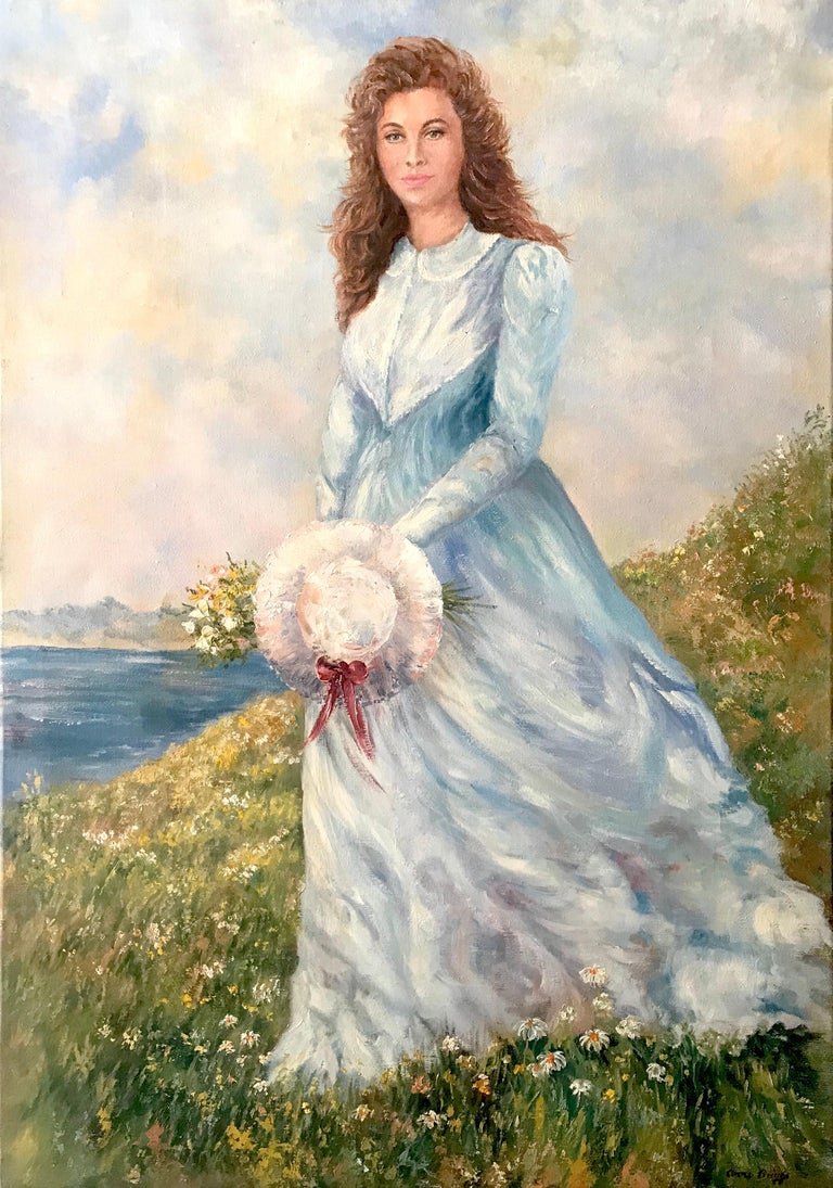 Anne Briggs - Anne Briggs (British 20th c); Lady With Hat; oil on ...