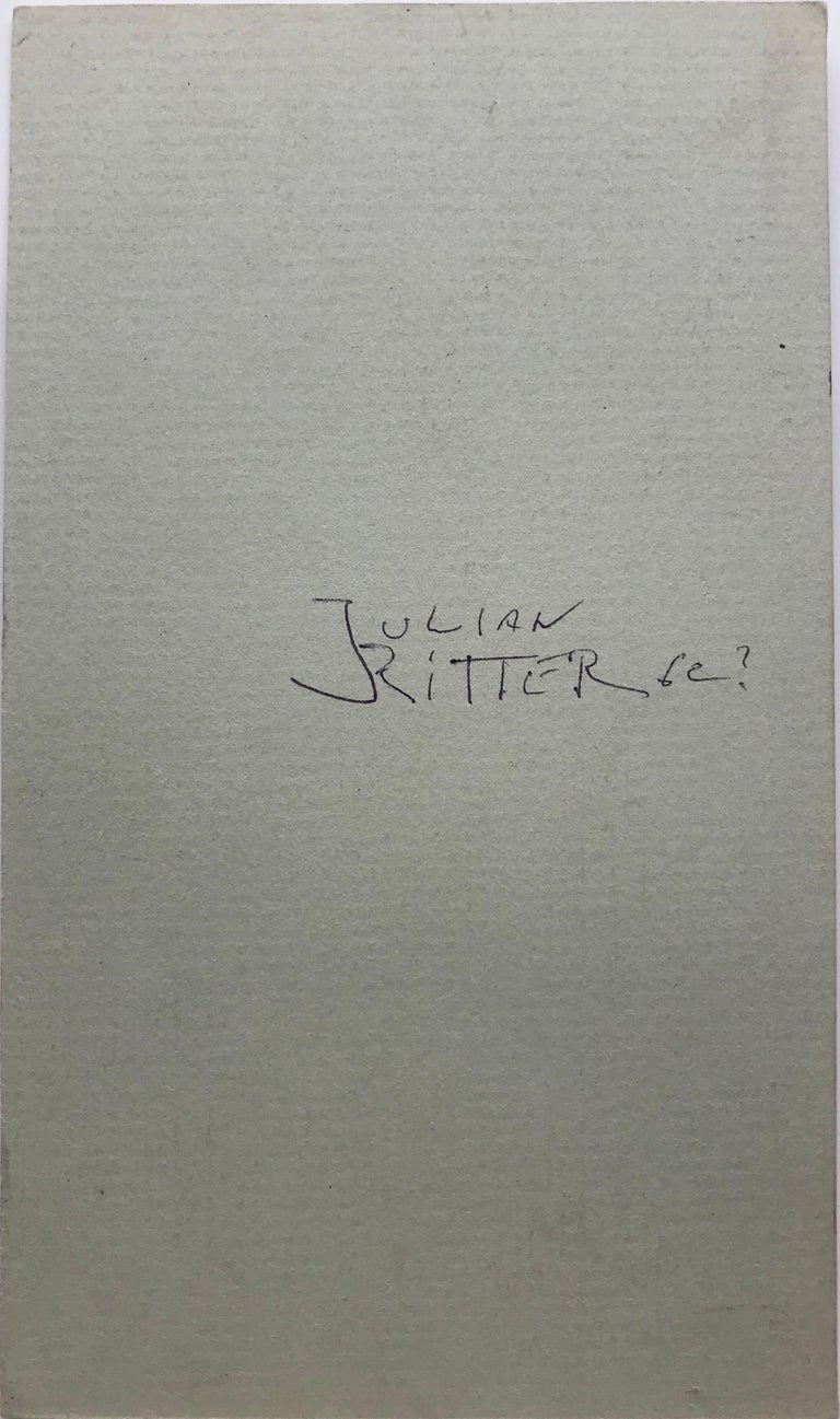 Julian Ritter - Julian Ritter (American 1909 – 2000); Clown with ...