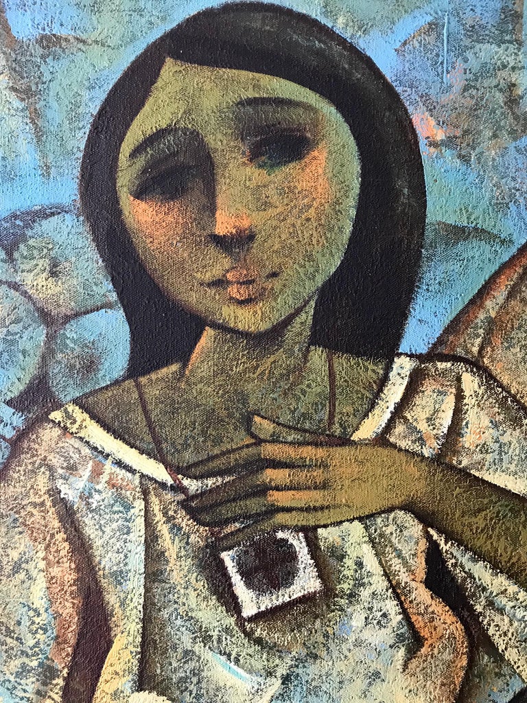 Roger San Miguel - Roger San Miguel (Philipino 1940); Two women; oil on ...