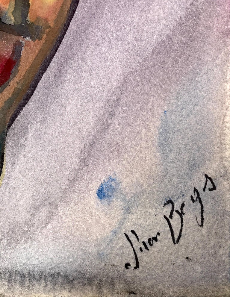 John Boyce - John Boyce (American 1938); Portrait 1; watercolor on ...