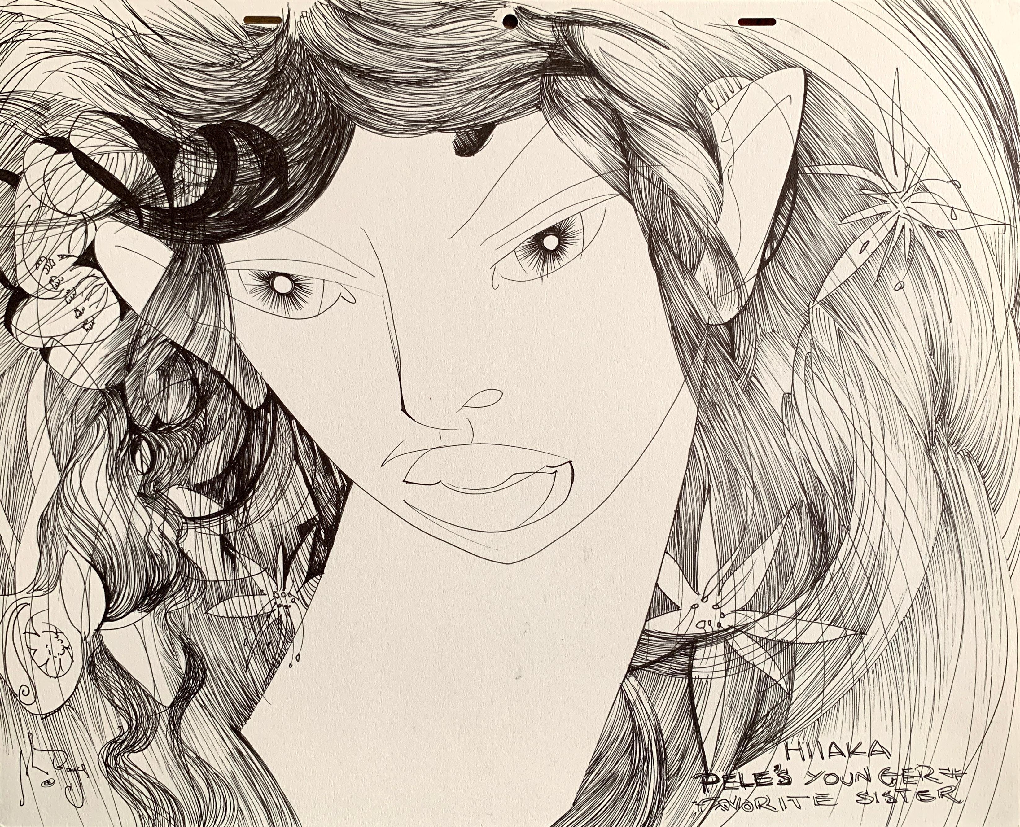 John Boyce - John Boyce (American 1938); Favorite Sister; ink on paper ...