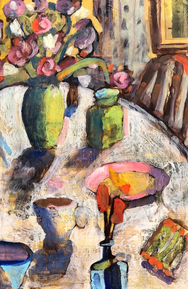 James Hartman - Table with Flowers For Sale at 1stDibs