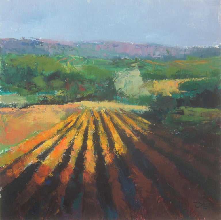 Janet Dyer - Fields in Sunlight, Provence For Sale at 1stDibs