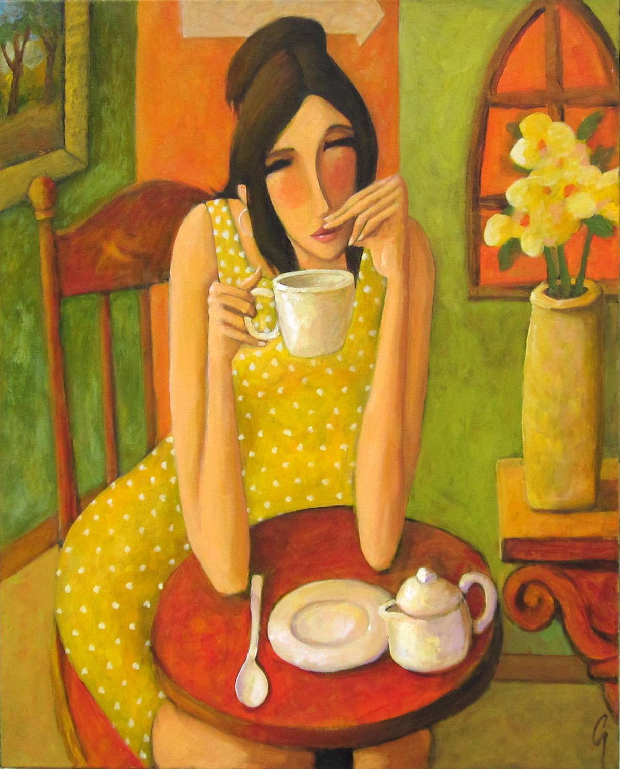 Glenn Quist - Surreal Horse Painting, Palomino Tree For Sale at 1stDibs