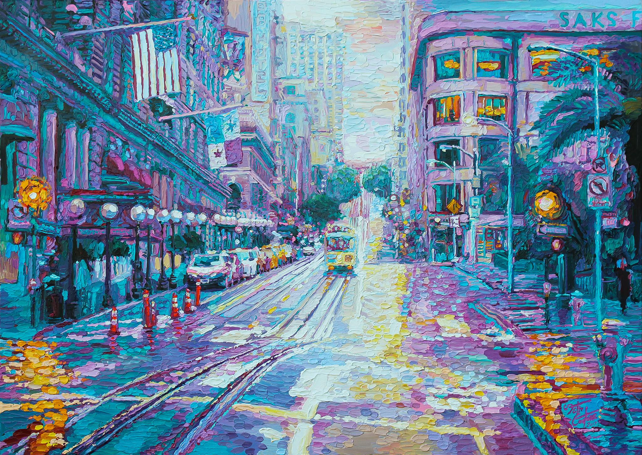Seth Couture - Union Square in Magenta and Blue, San Francisco For Sale ...