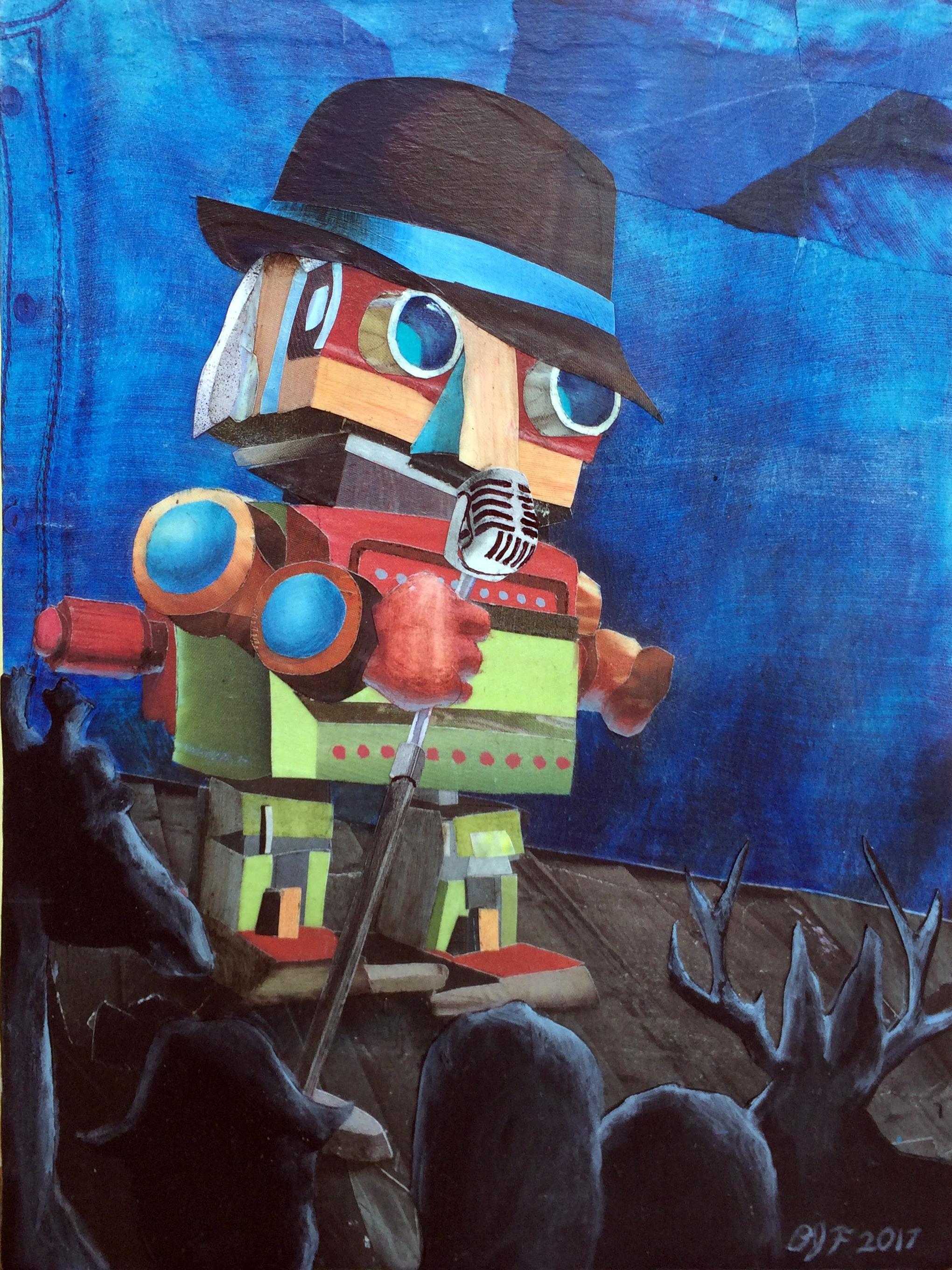 Laura Benjamin - Bowie - Original - Part of Candy Wrapper Collage ...