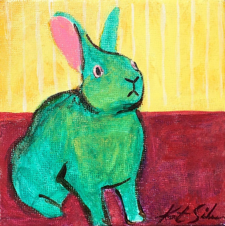 Kat Silver - Teal Green Bunny at 1stDibs