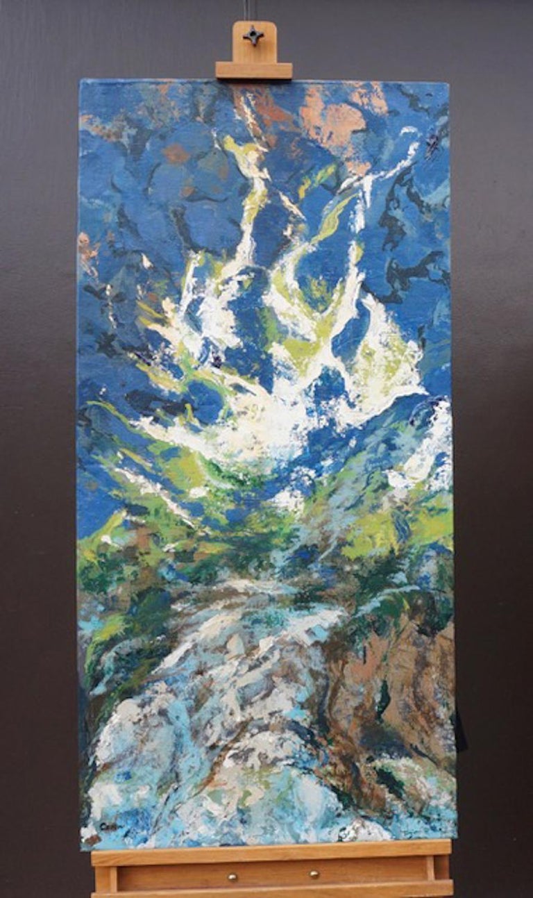 Sidonie Caron - Rocks at Beach's Edge, Abstract Painting For Sale at ...