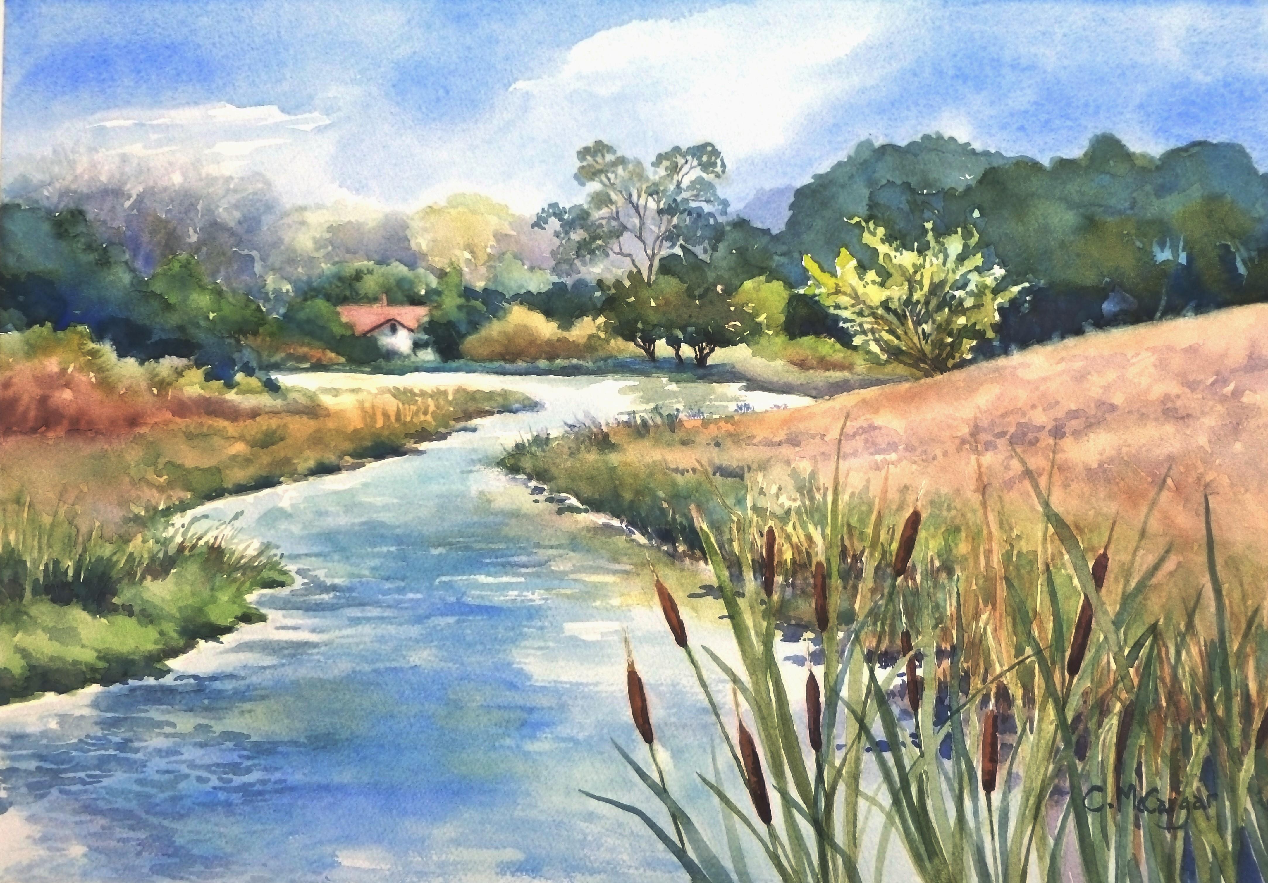 Catherine McCargar - Peaceful Light, Original Painting For Sale at 1stDibs