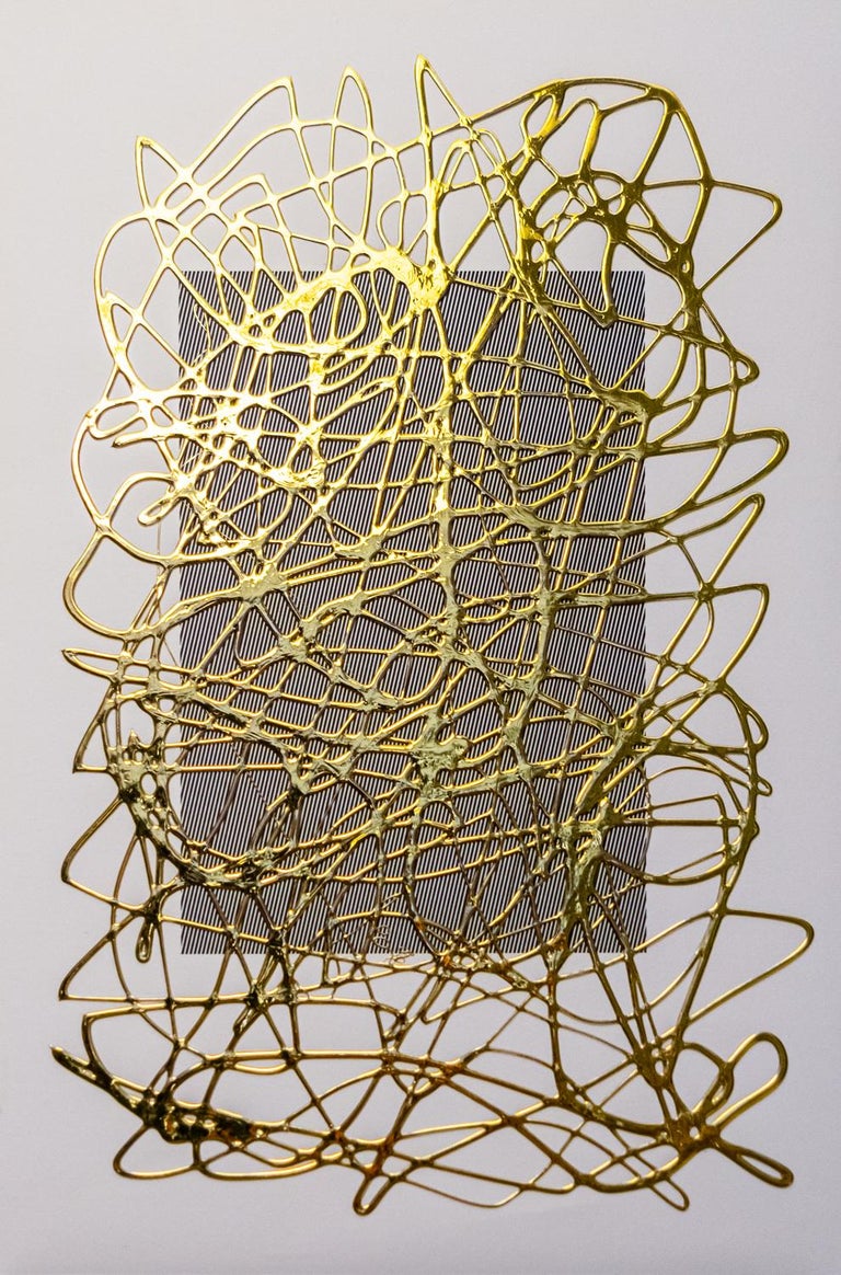 M. Clark - Behind the Scenes, Abstract Painting For Sale at 1stDibs