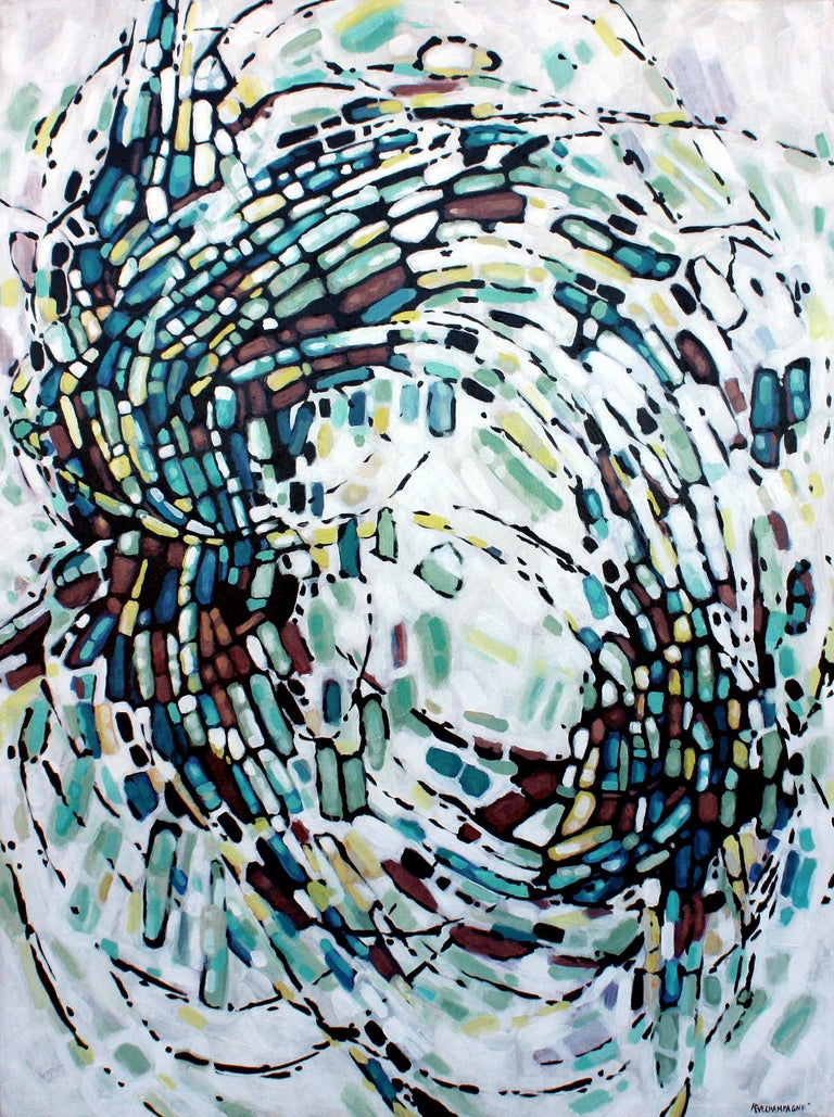 Marie-Eve Champagne - Fragmentation G, Abstract Painting For Sale at ...
