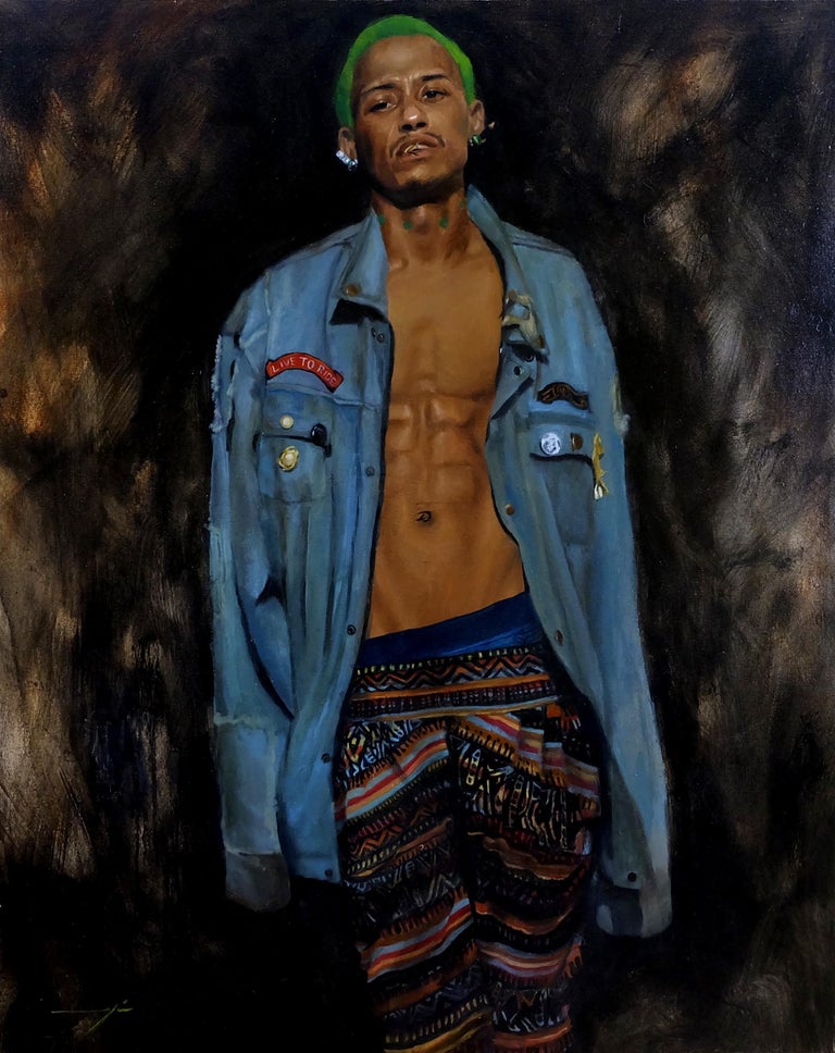 Seung Yim - Unapologetic, Oil Painting For Sale at 1stDibs