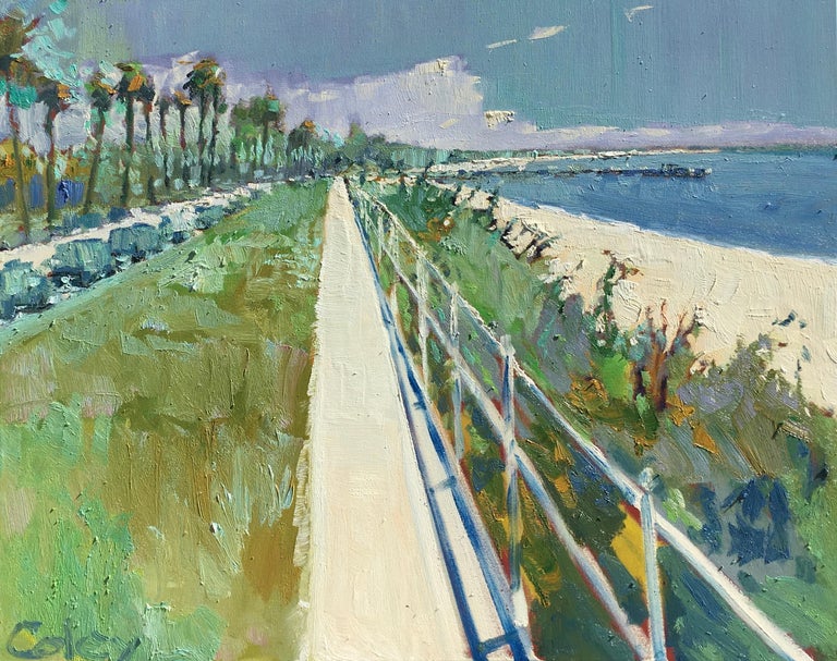Nicholas Coley - Ocean and Molino, Oil Painting For Sale at 1stDibs