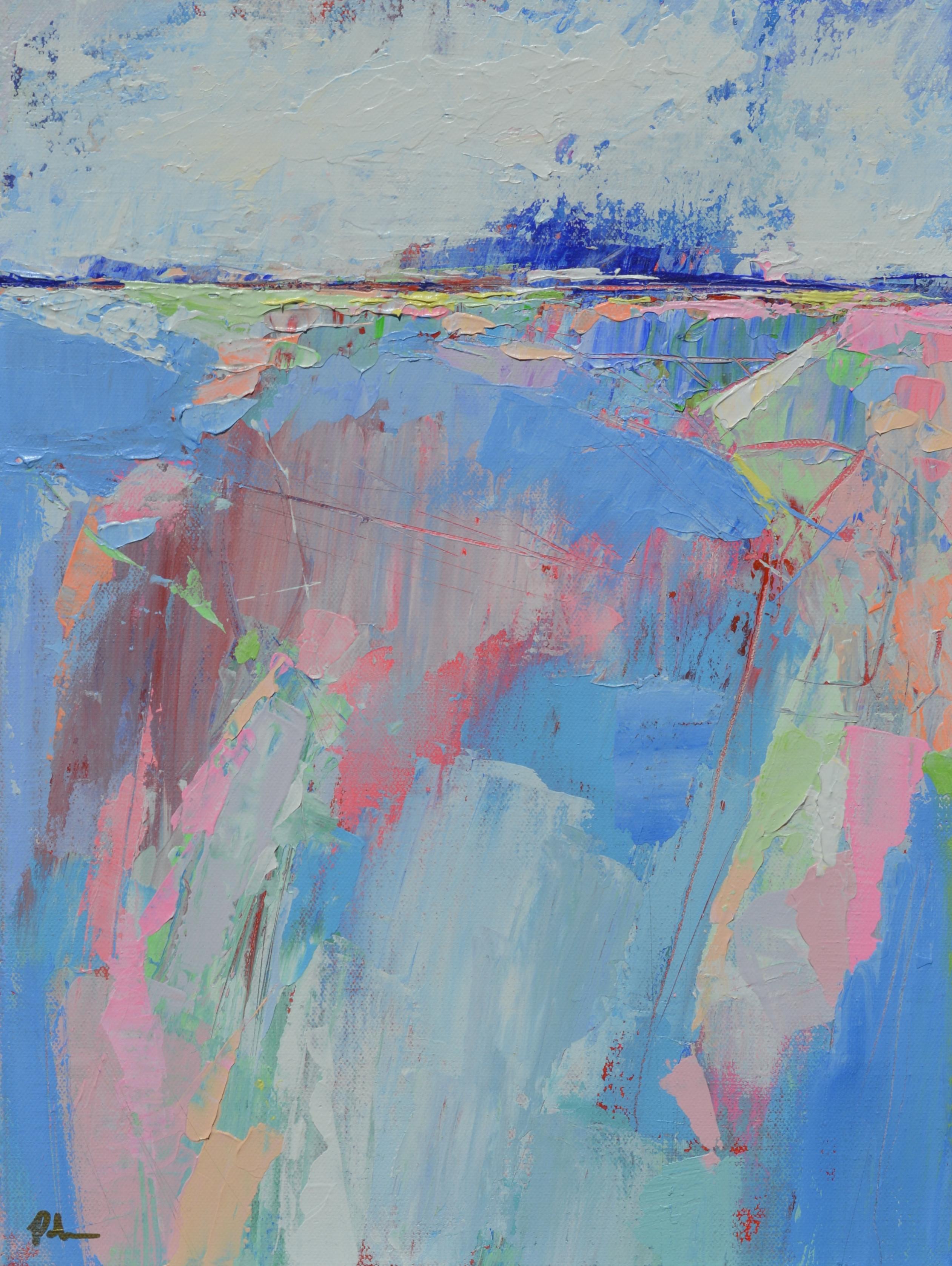 Patrick O'Boyle - Landscape Abstraction with Gold For Sale at 1stDibs