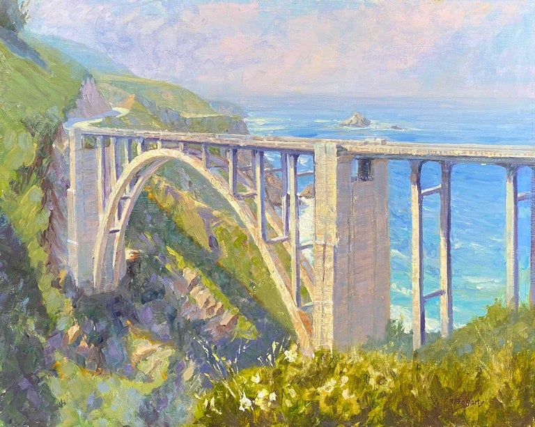 Tatyana Fogarty - Bixby Bridge Shadows, Oil Painting For Sale at 1stDibs