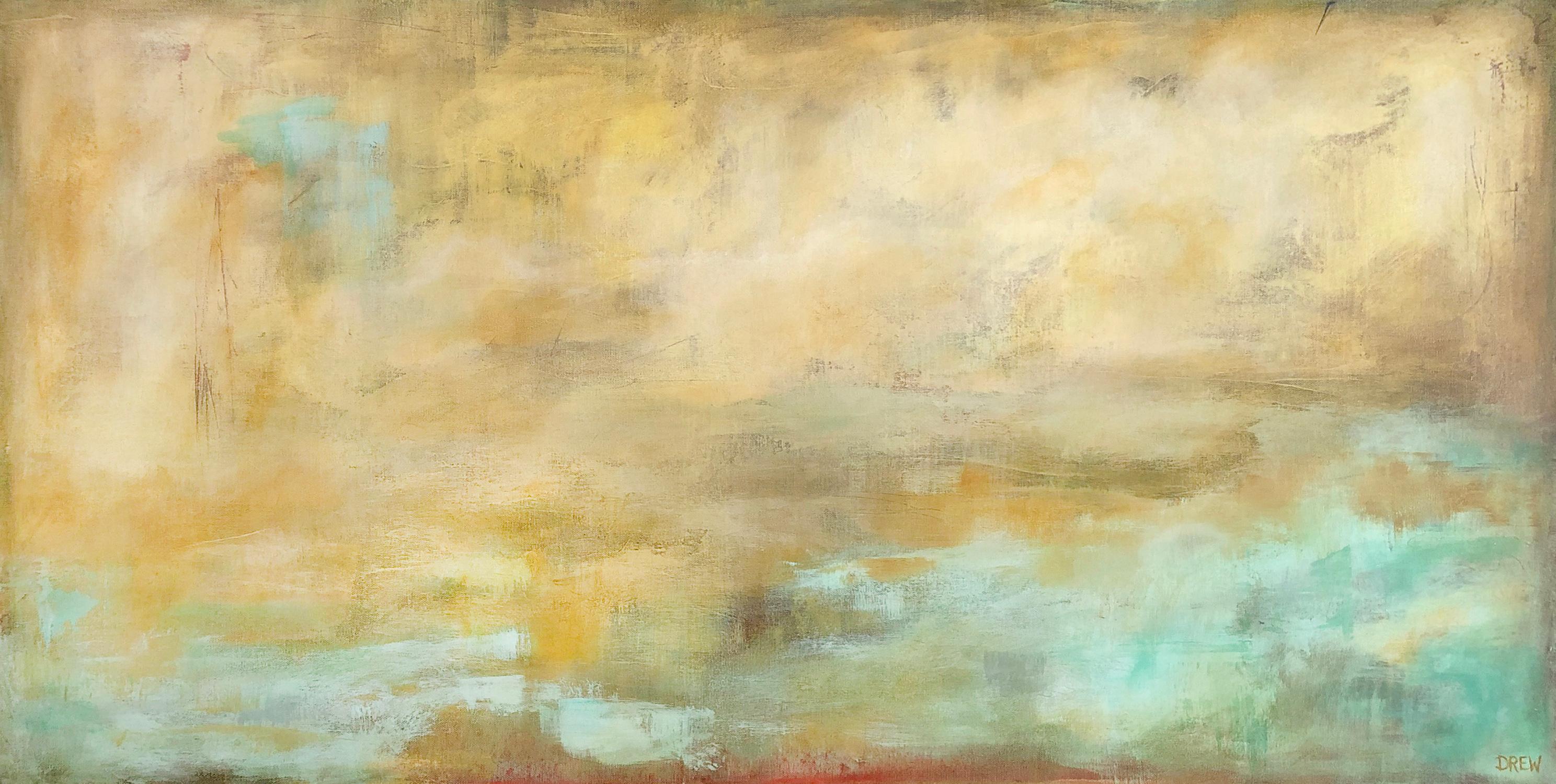 Drew Noel Marin - Winter Lake, Abstract Painting For Sale at 1stDibs