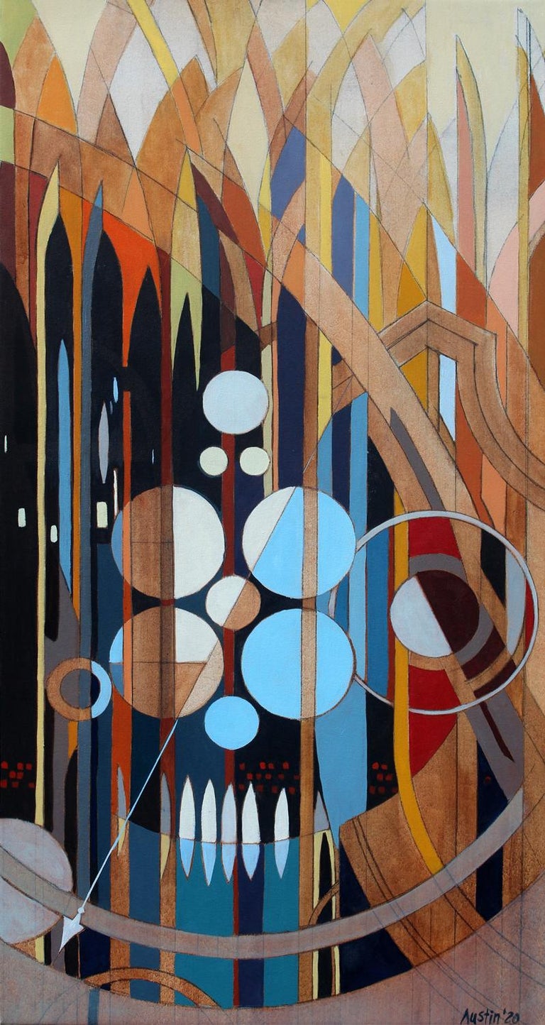 Stephen Austin - Salisbury, Abstract Oil Painting For Sale at 1stDibs