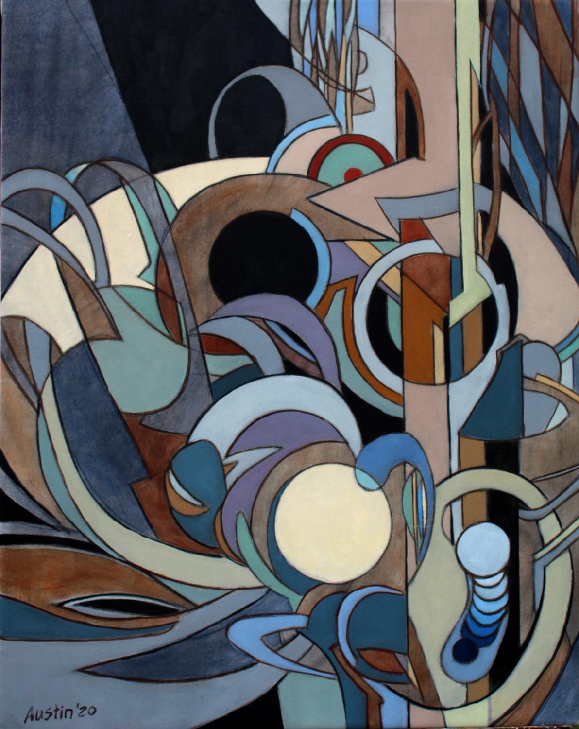 Stephen Austin - Oculus #12, Abstract Oil Painting For Sale at 1stDibs