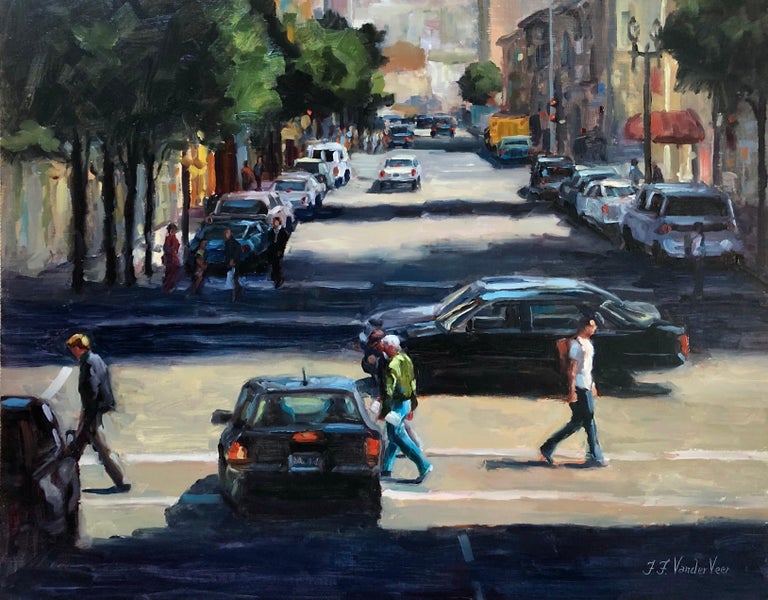 Faye Vander Veer - Crosswalk, Oil Painting For Sale at 1stDibs