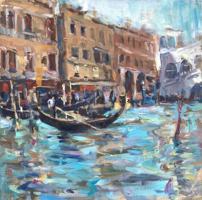 Jerry Salinas - Gondola, Oil Painting For Sale at 1stDibs