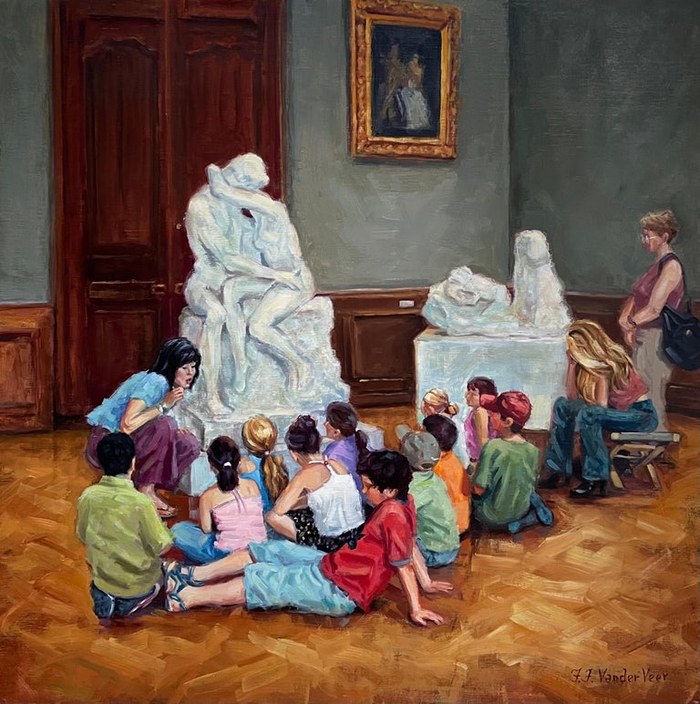 Faye Vander Veer - The Kiss, Oil Painting For Sale at 1stDibs