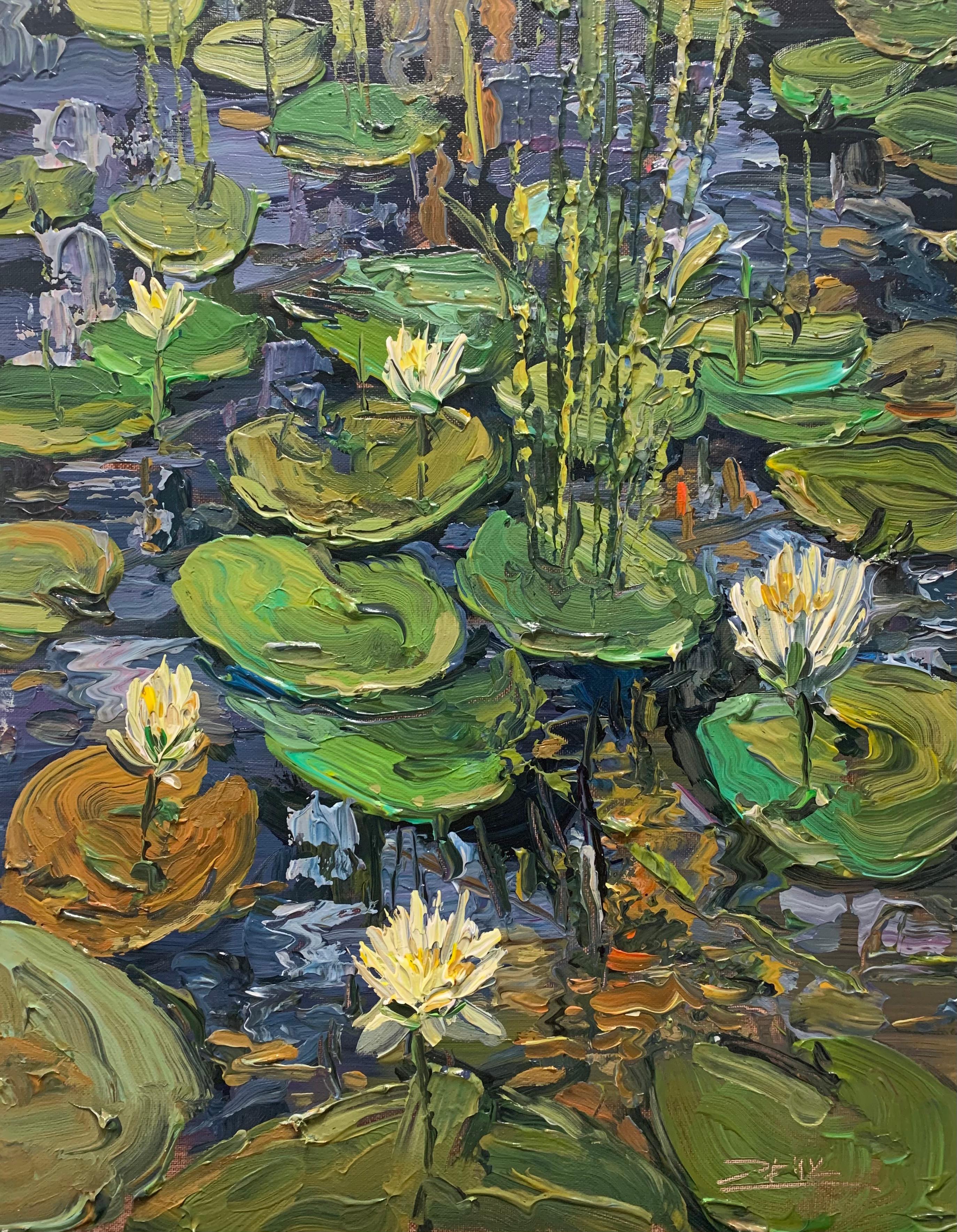 Eric Alfaro - Water Garden 28, Original Painting For Sale at 1stDibs
