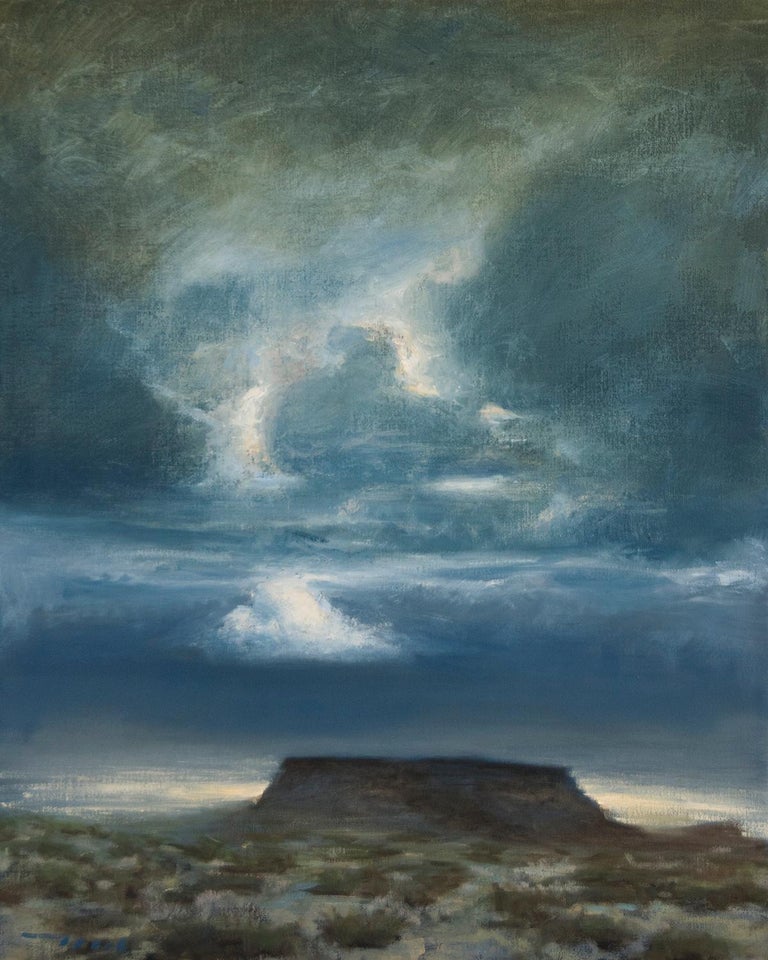 McGarren Flack - Volcano, Oil Painting For Sale at 1stDibs