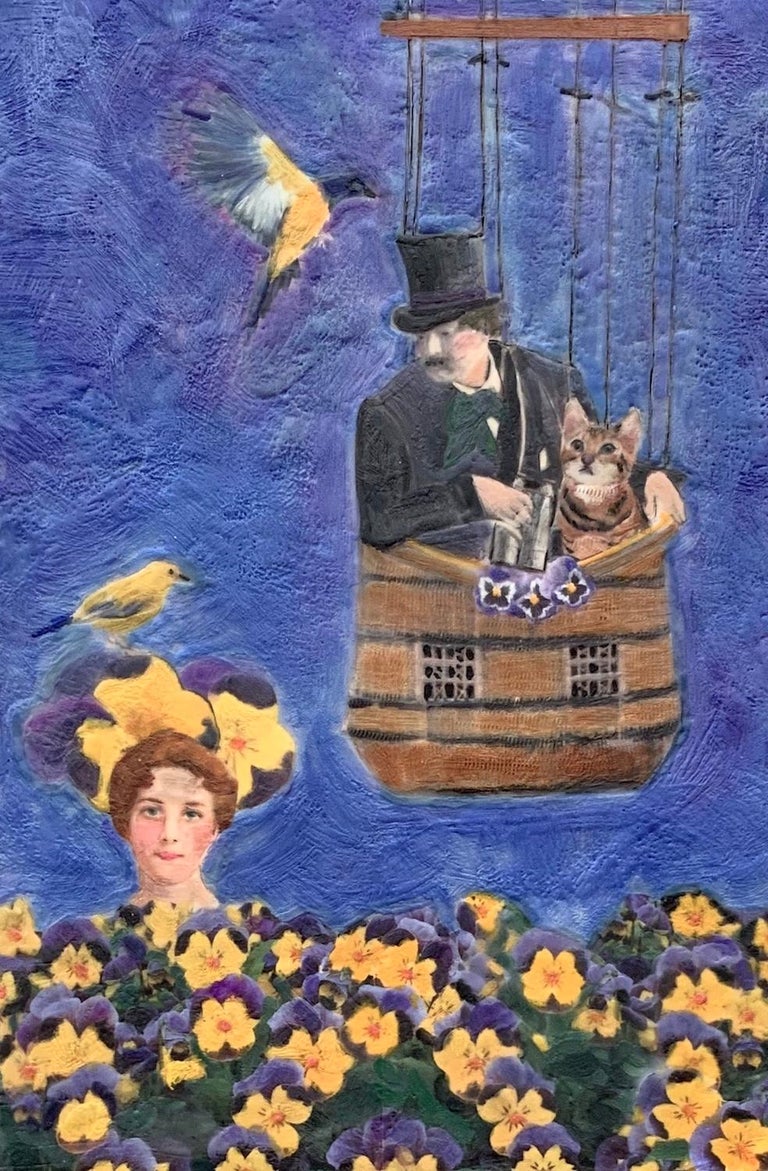 Linda Benenati - Desperately Seeking Someone, Original Painting For ...