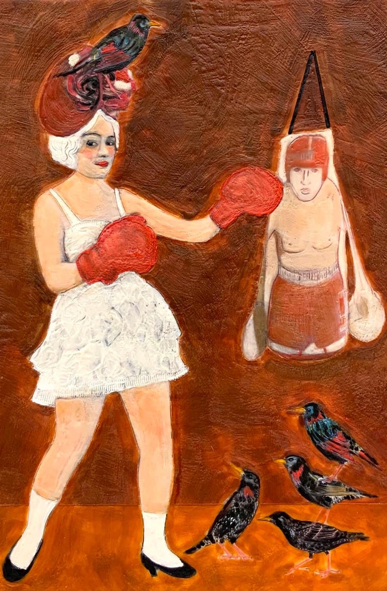 Linda Benenati - Knockout, Original Painting For Sale at 1stDibs