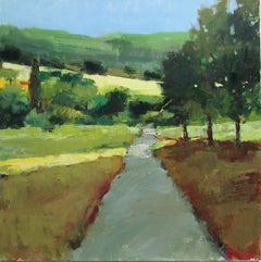 Janet Dyer - Fields in Sunlight, Provence For Sale at 1stDibs