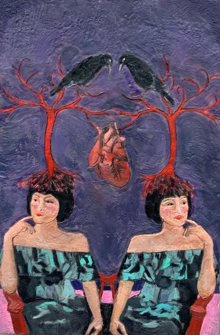Linda Benenati - Mystery of the Tell-Tale Heart, Original Painting For ...