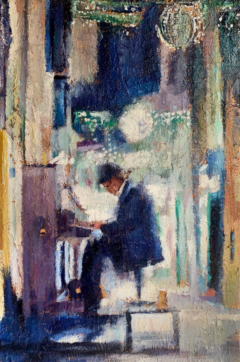 Nava Lundy - Play It Again, Original Painting For Sale at 1stDibs