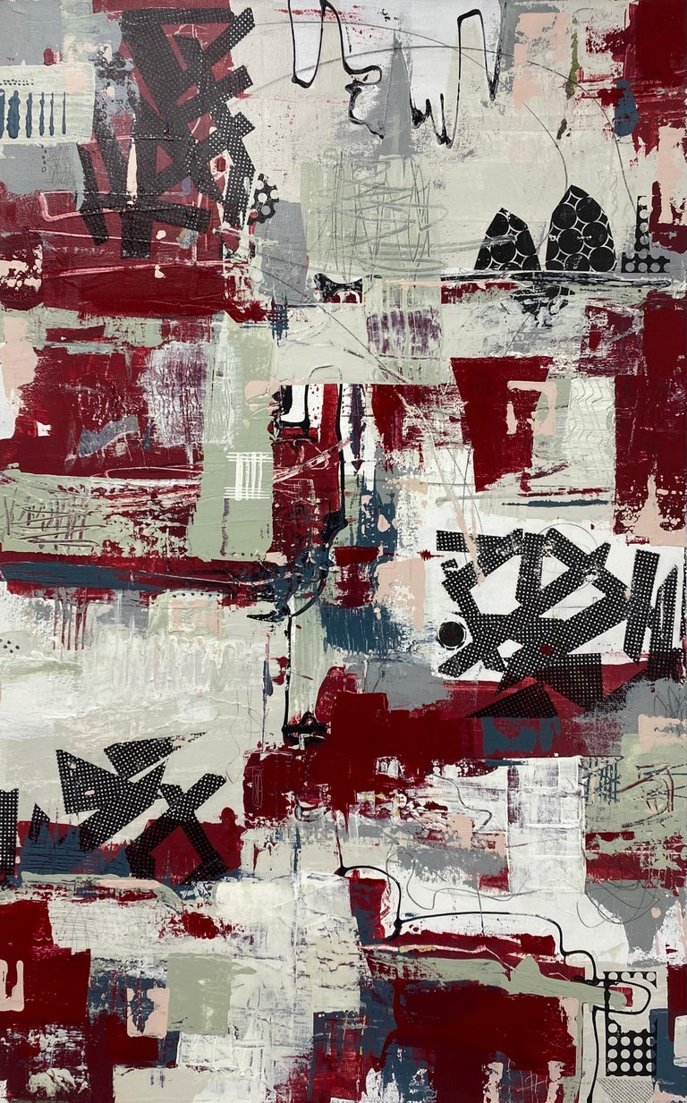 Linda Shaffer - Free Parking, Abstract Painting For Sale at 1stDibs