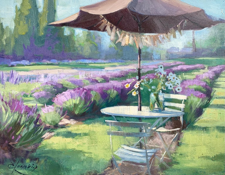 Elo Wobig - Sitting Pretty, Oil Painting For Sale at 1stDibs