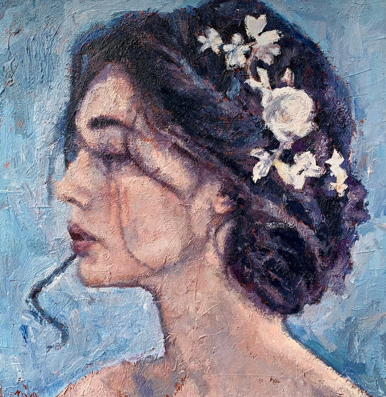 Nava Lundy - The Protector, Original Painting For Sale at 1stDibs