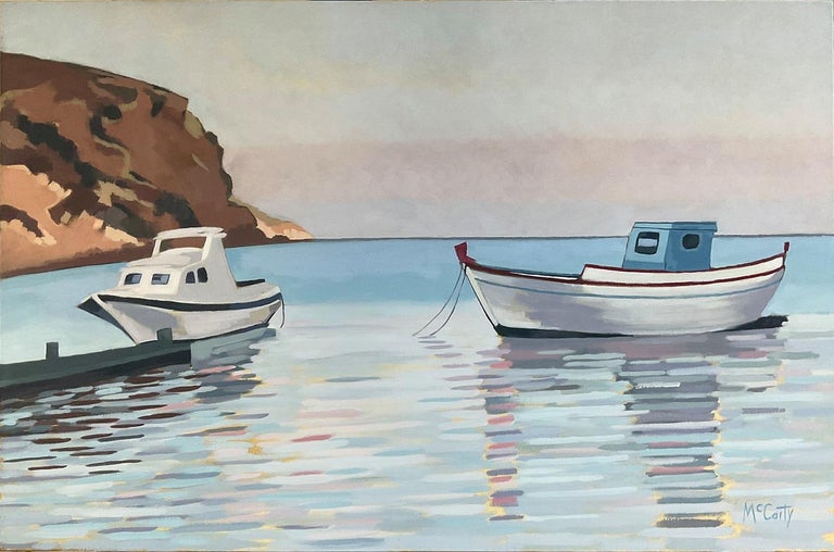 Brian McCarty - Two Boats, Oil Painting For Sale at 1stDibs