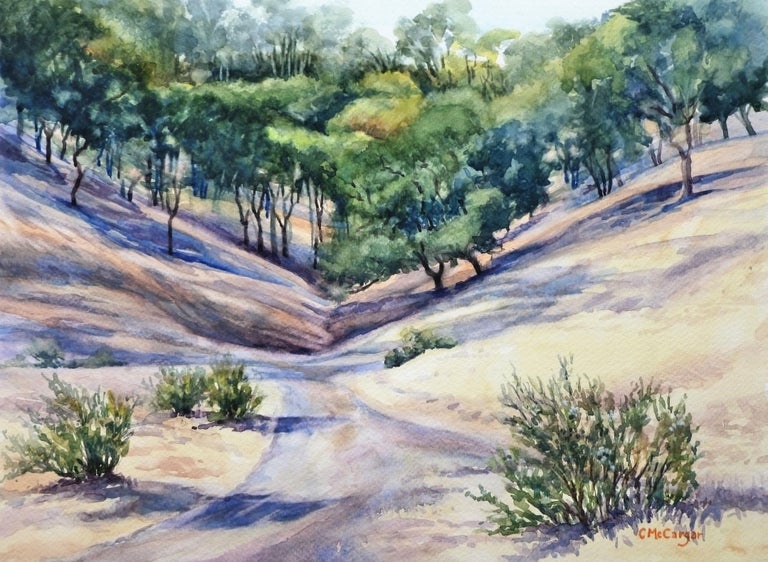Catherine McCargar - Path to Castle Rock, Autumn, Original Painting For ...