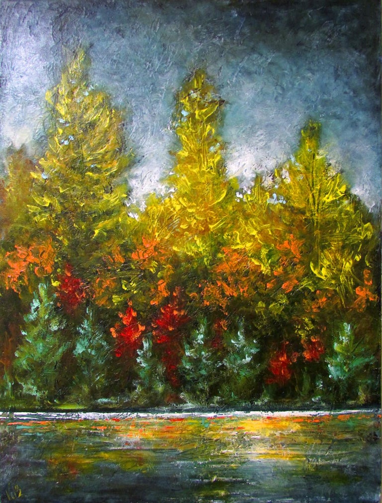 Valerie Berkely - October Strong, Oil Painting For Sale at 1stDibs