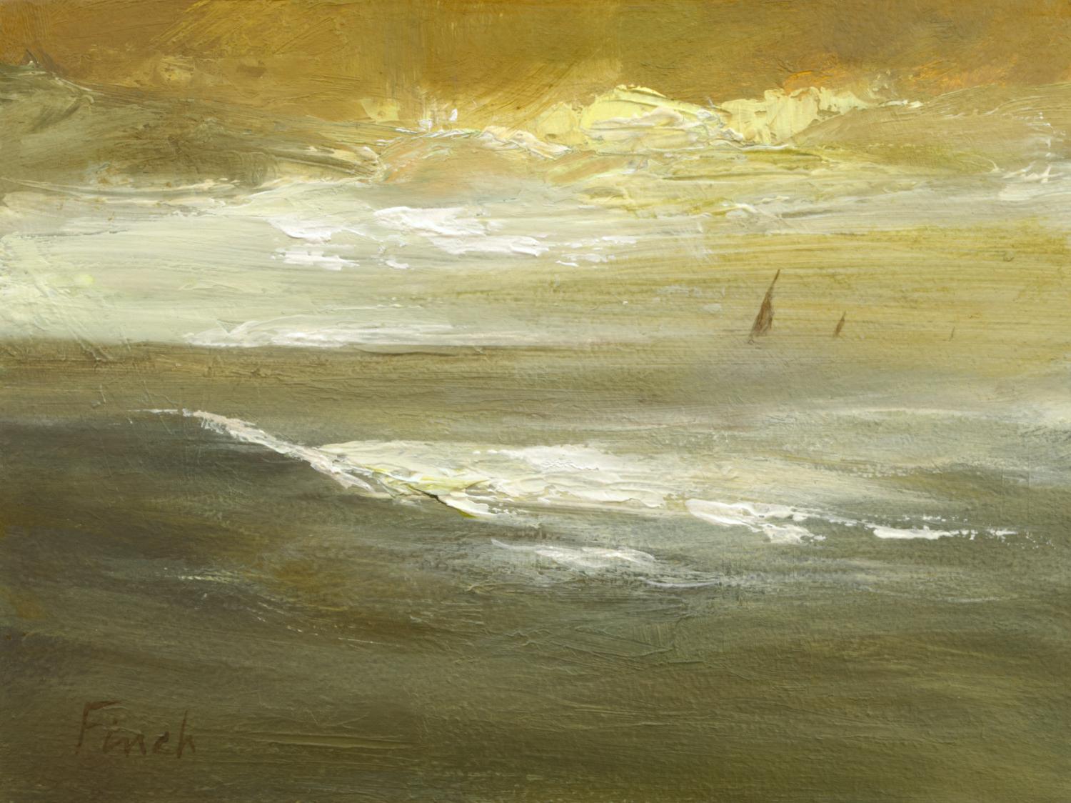 Sheila Finch - Moonlit Glow, Oil Painting For Sale at 1stDibs