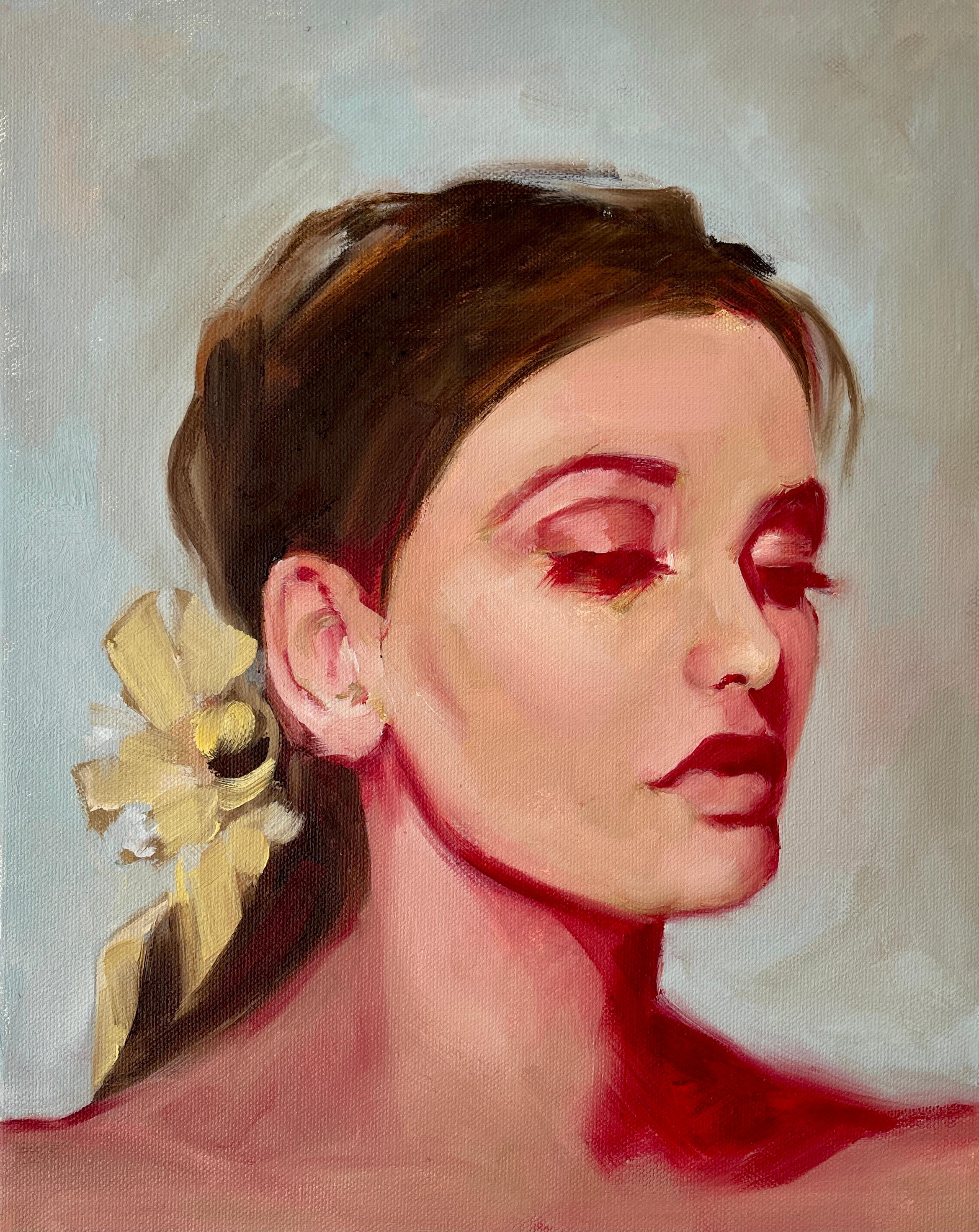 Malia Pettit - Golden Threads, Oil Painting For Sale at 1stDibs