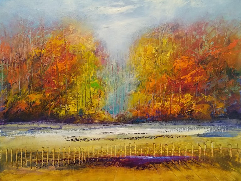 George Peebles - Autumns Presence, Oil Painting For Sale at 1stDibs