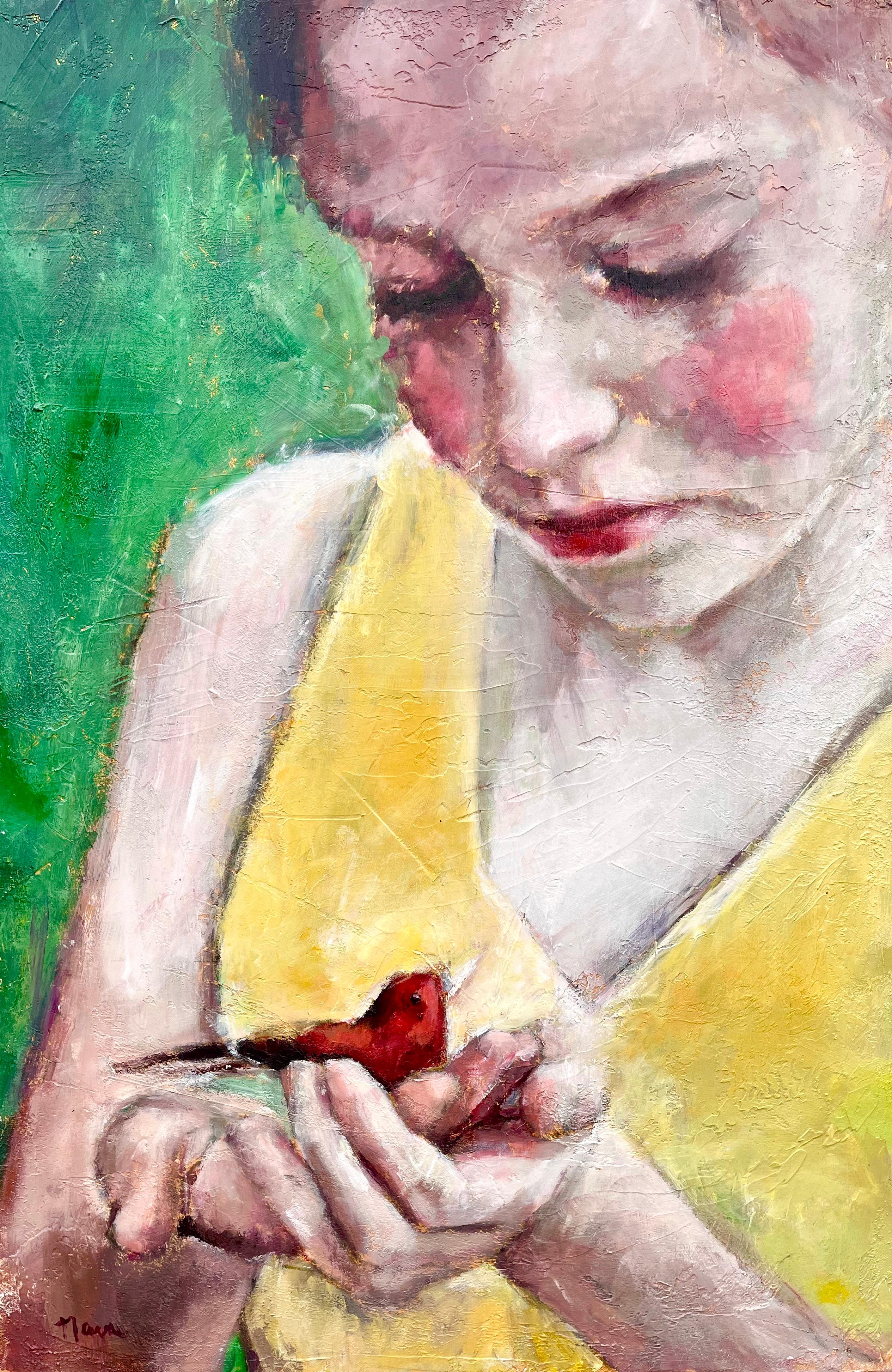 Nava Lundy - Tell Their Story, Original Painting For Sale at 1stDibs