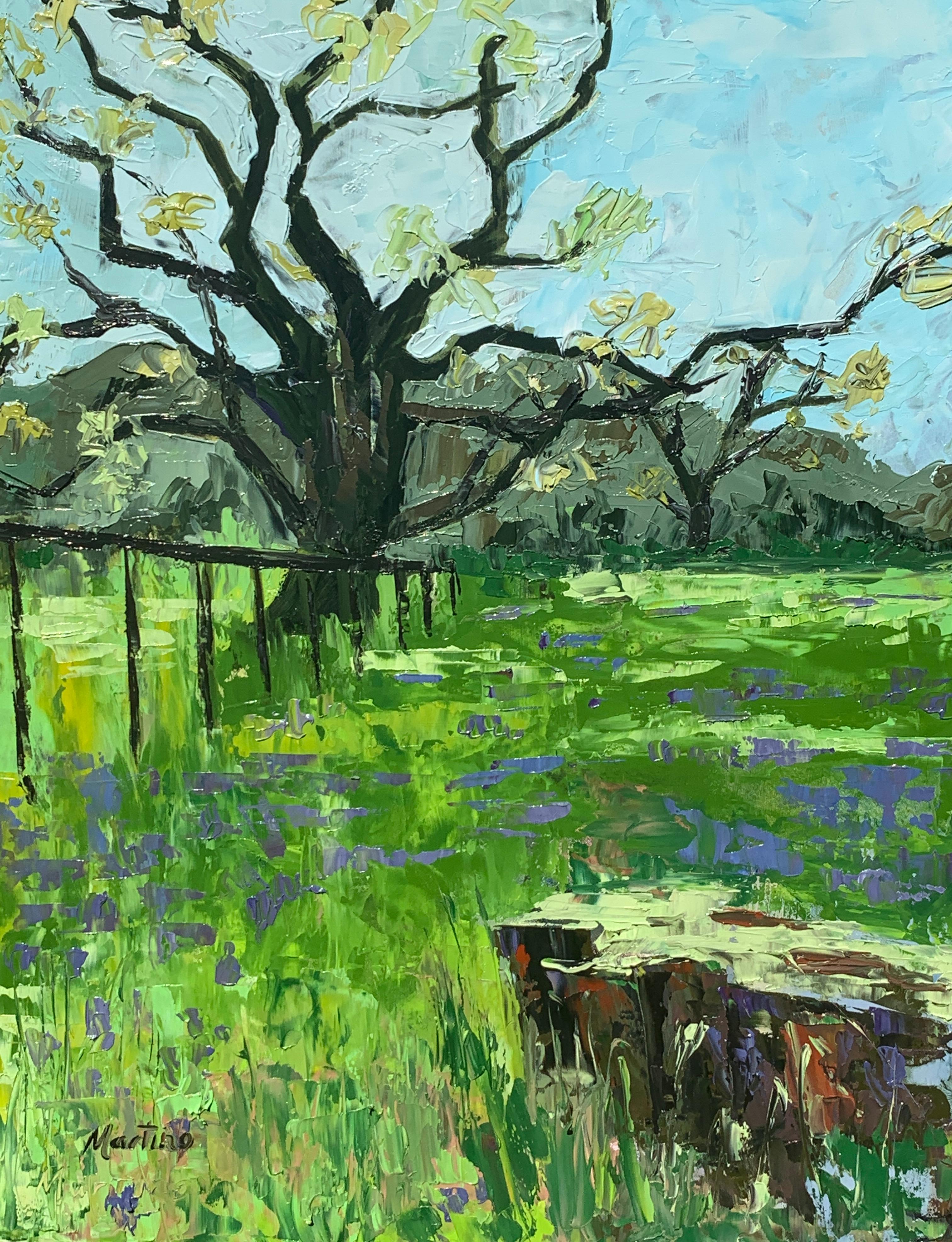 Paula Martino - Renewal of Spring, Oil Painting For Sale at 1stDibs