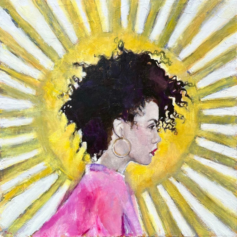 Nava Lundy - Hello Sunshine, Original Painting For Sale at 1stDibs